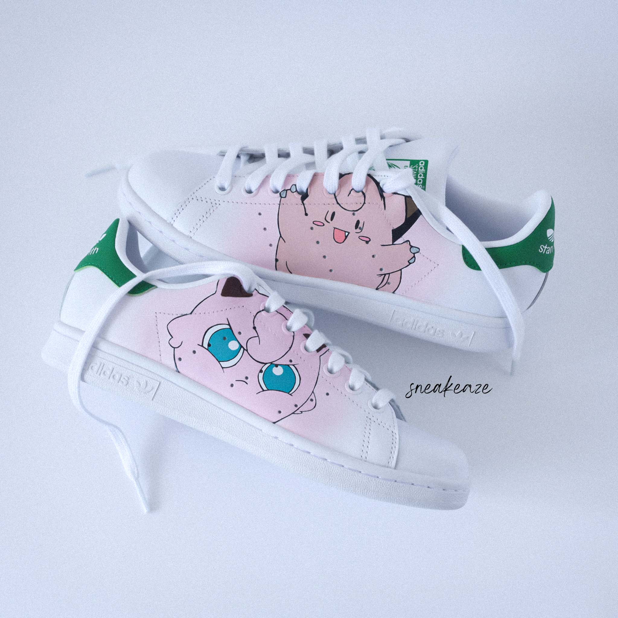 Stan Smith custom Pokemon Mélofée et Rondoudou – SNEAKEAZE CUSTOMS